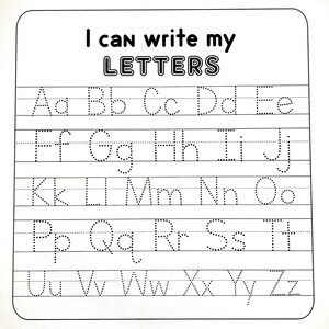 Alphabet Tracing Board SVG File ONLY - Etsy Canada