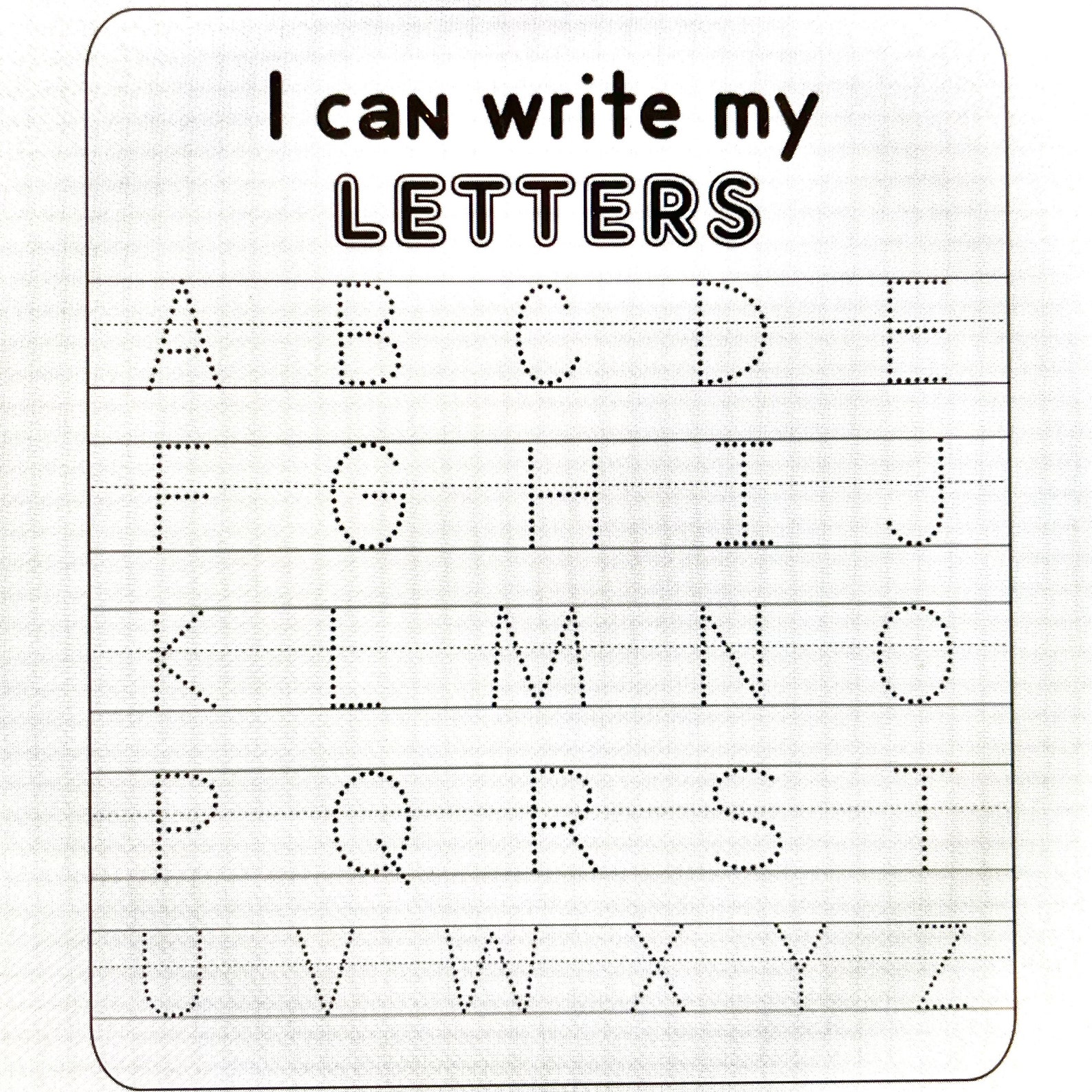 Dry Erase Letter Trace Learn to Write Your Letters A-Z SVG - Etsy