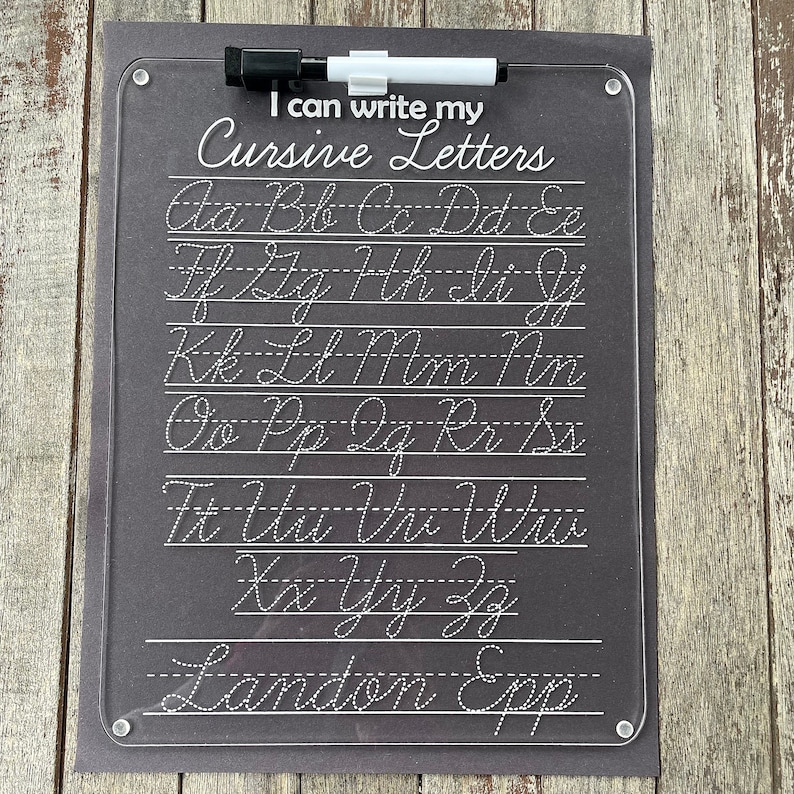 Dry Erase Lettertrace Learn to Write Your Letters Upper and Lowercase A ...