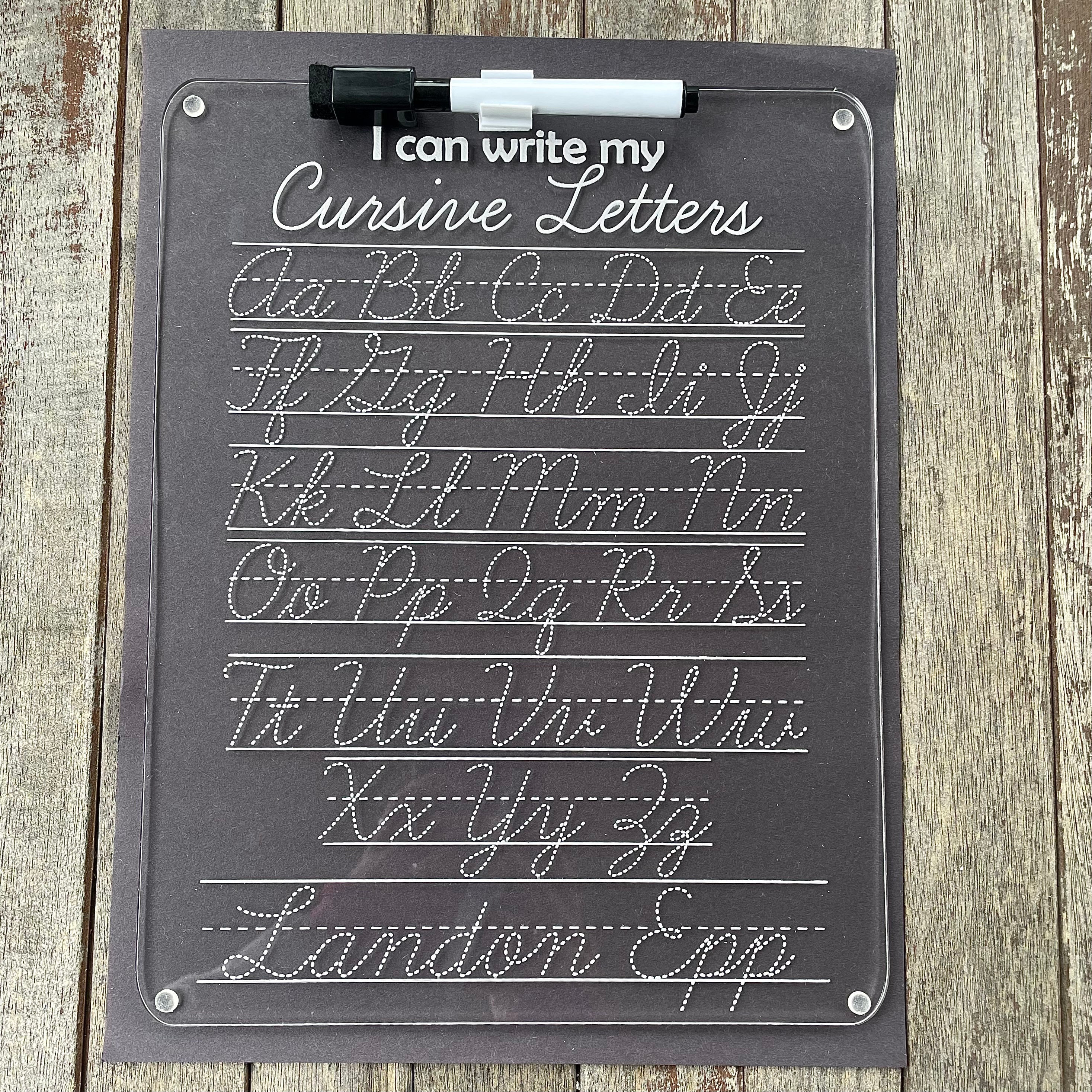 Dry Erase Lettertrace Learn to Write Your Letters Upper and Lowercase A ...