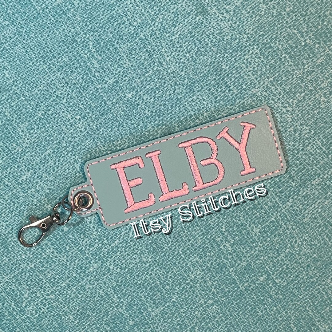 CUSTOM Personalized Name Tag Key Fob - Etsy