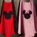 Mickey and Minnie Cape - Handmade and Reversible - Etsy