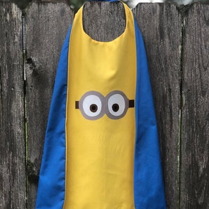 Minion Custom Kid's Cape - Handmade and Reversible - Etsy
