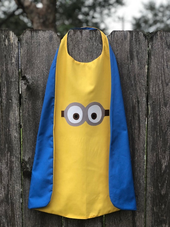 Minion Custom Kid's Cape Handmade and Reversible | Etsy
