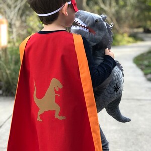 Custom Kid's Dinosaur Cape Handmade and Reversible - Etsy