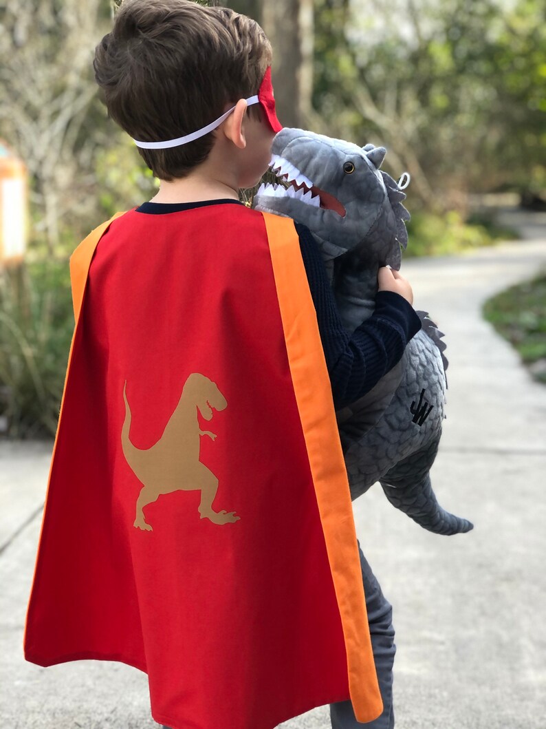 Custom Kid's Dinosaur Cape Handmade and Reversible - Etsy