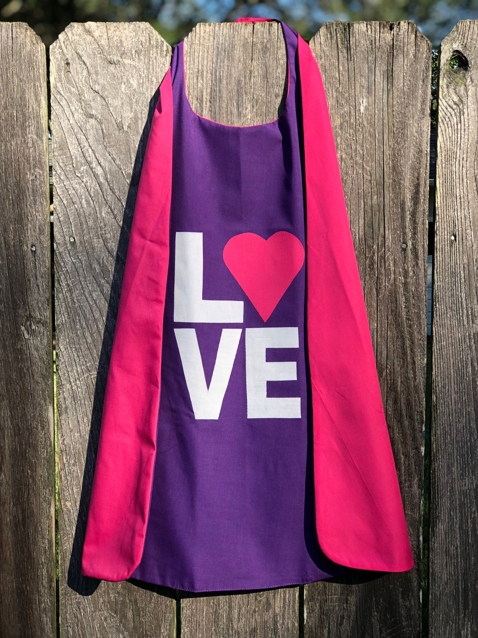 Custom LOVE Cape Handmade and Reversible | Etsy