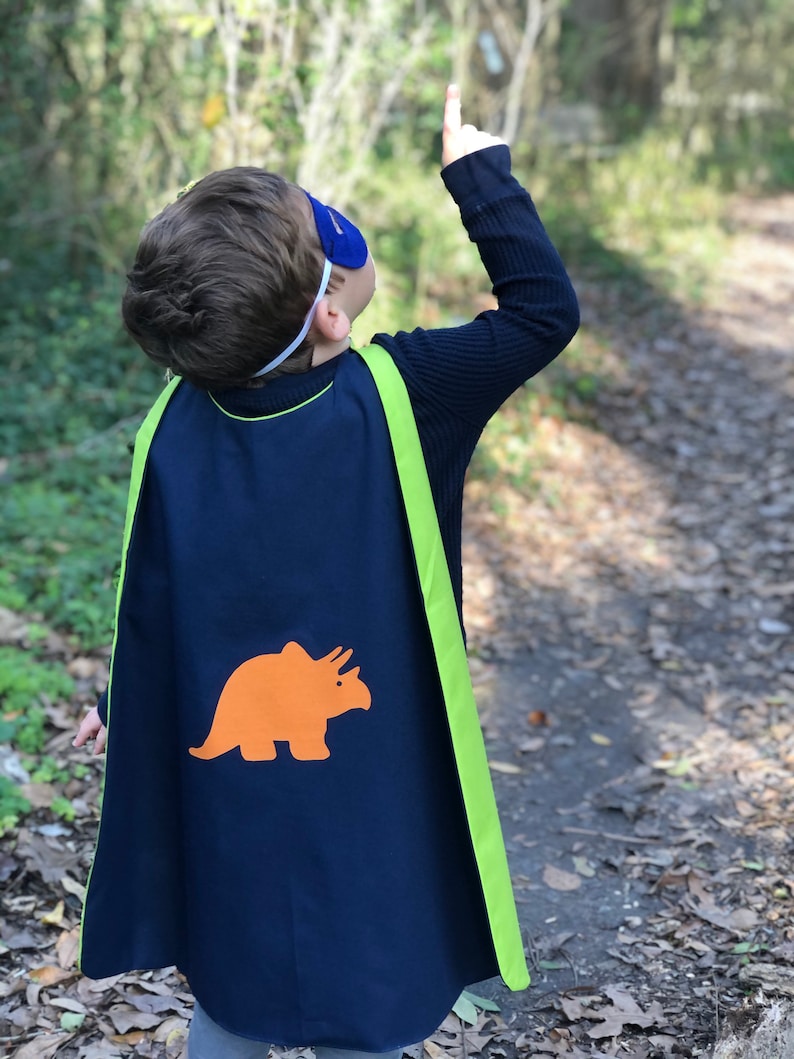 Custom Kid's Dinosaur Cape Handmade and Reversible - Etsy