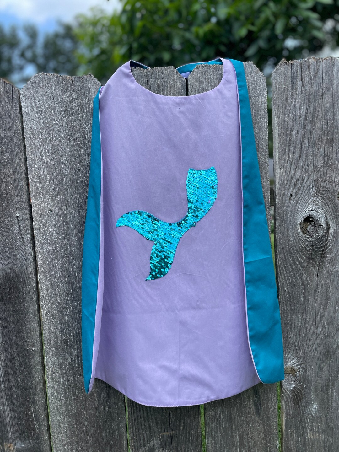 Color Change Sequin Kid's Mermaid Tail Cape - Handmade - Etsy