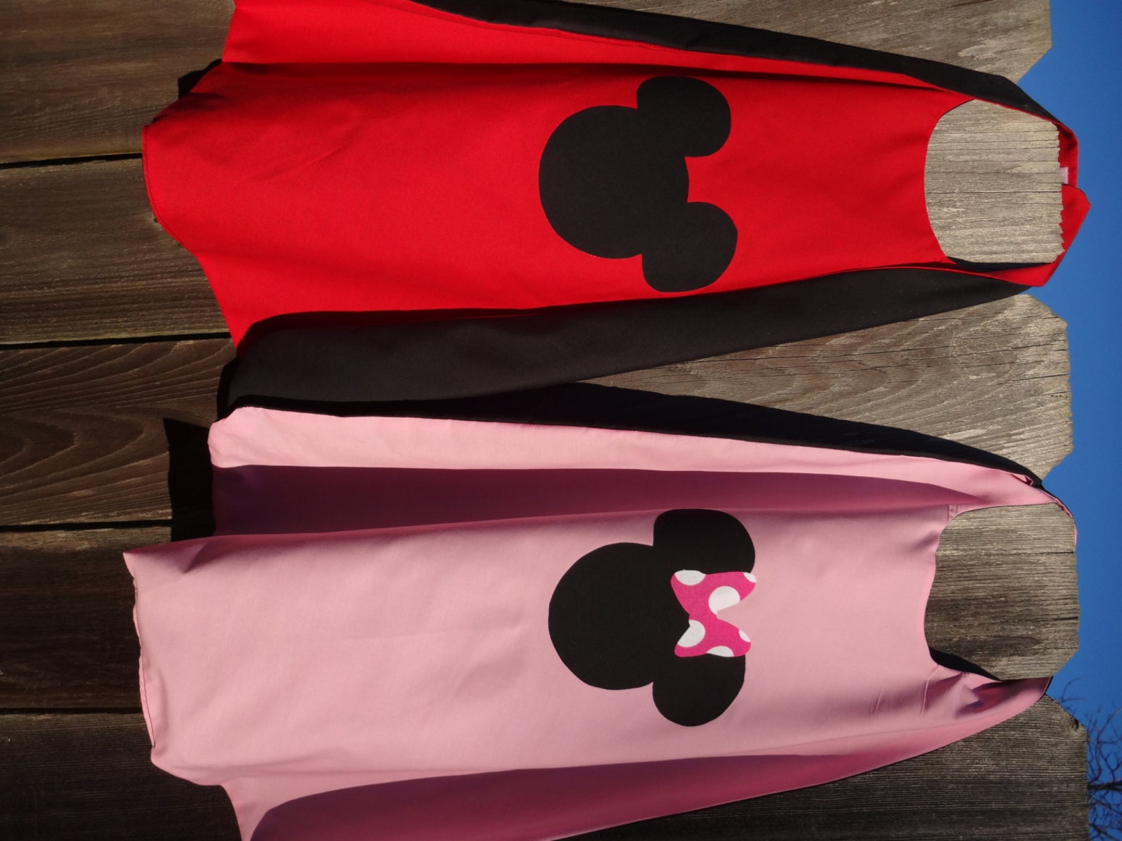 Mickey and Minnie Cape Handmade and Reversible - Etsy