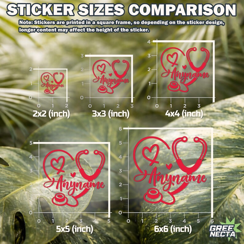 Custom Nurse Name Transparent Sticker, Personalized Heart Stethoscope ...