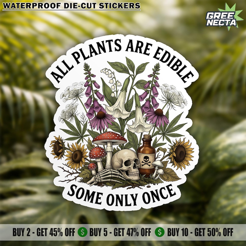 Gothic Plant Stickers - Etsy