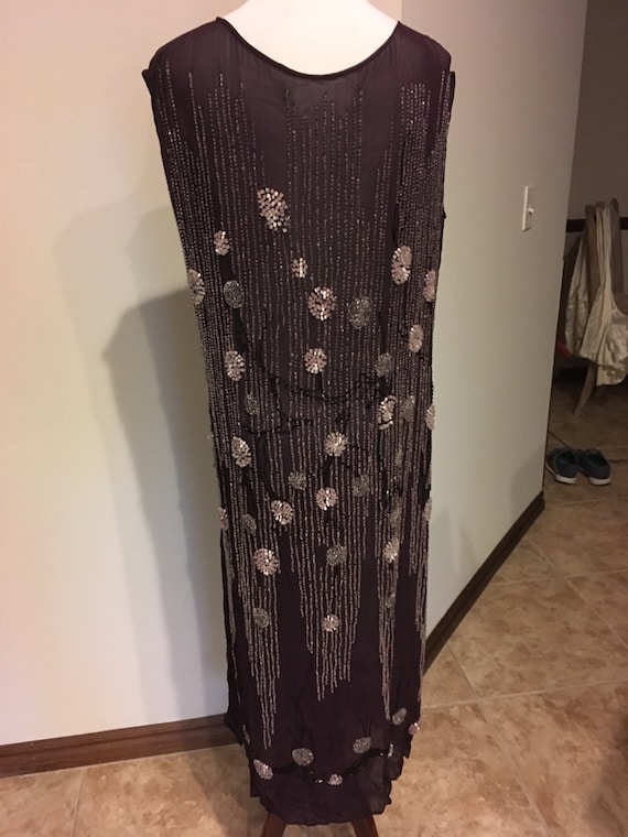 Magnificent Antique 1920s Beaded Flapper Dress - Gem