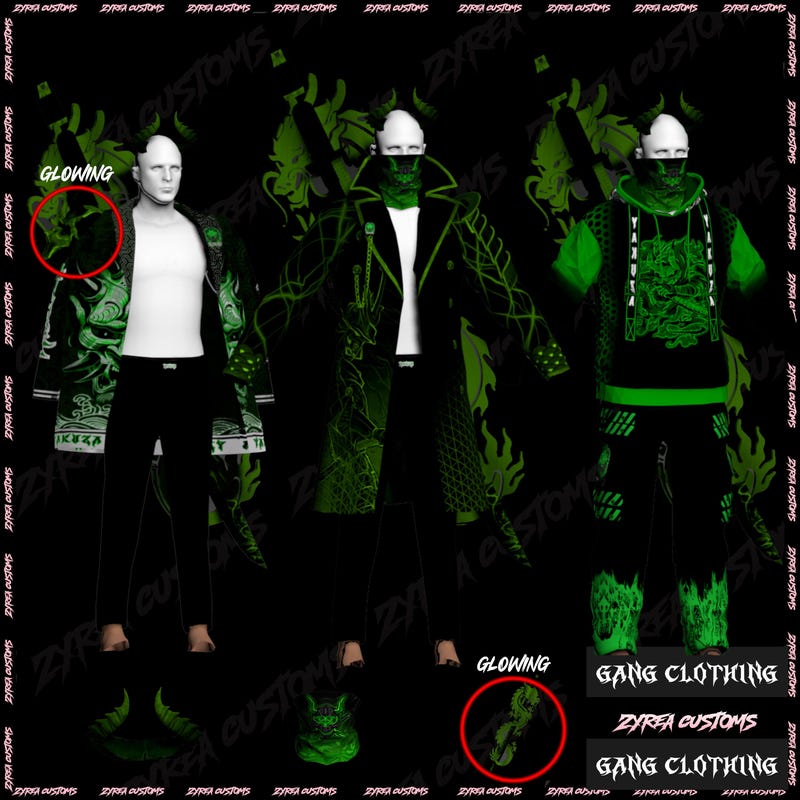 Fivem Clothing Gang Pack - Etsy