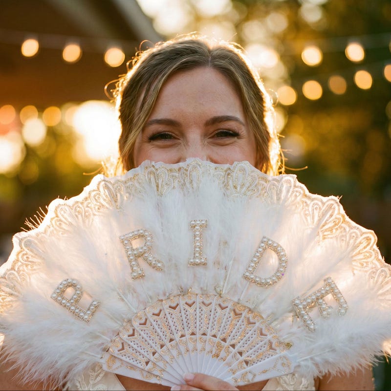 Bridal Fan - Etsy