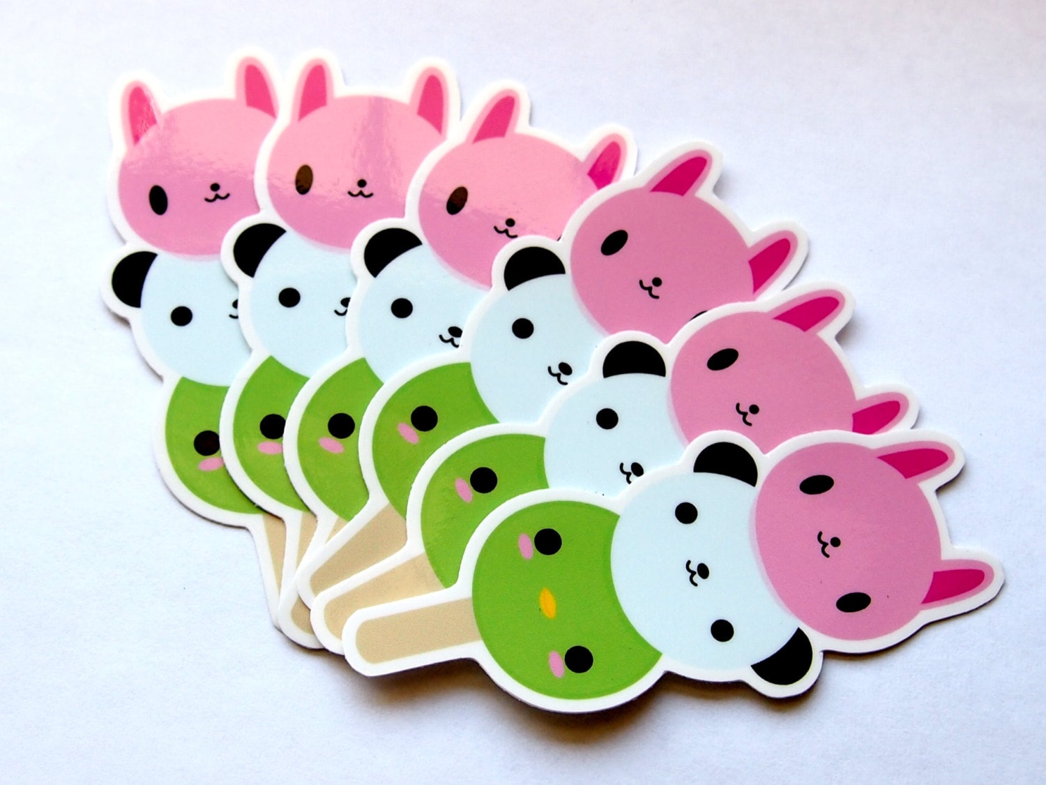 Dōbutsu Dango Vinyl Sticker 2 Stickers - Etsy
