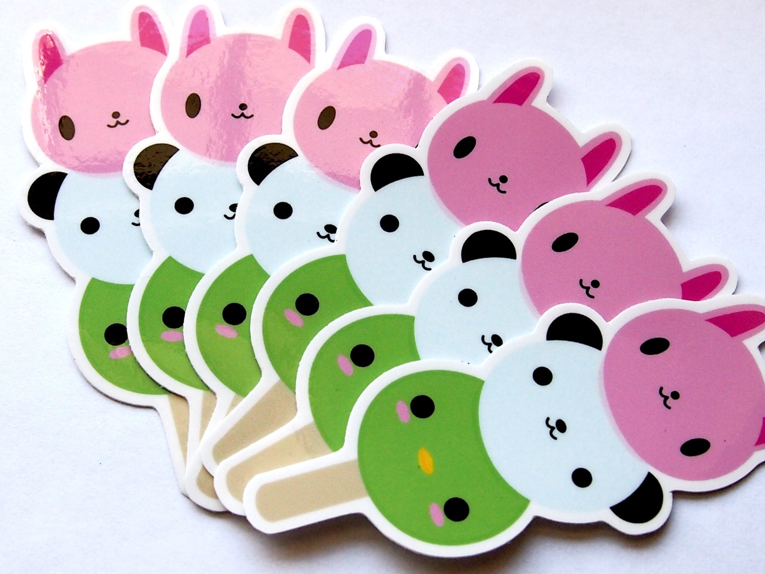 Dōbutsu Dango Vinyl Sticker 2 Stickers - Etsy