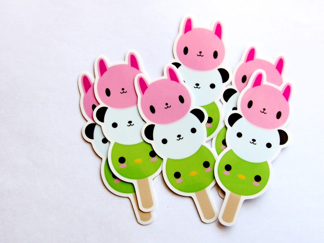 Dōbutsu Dango Vinyl Sticker (2 Stickers) - Etsy