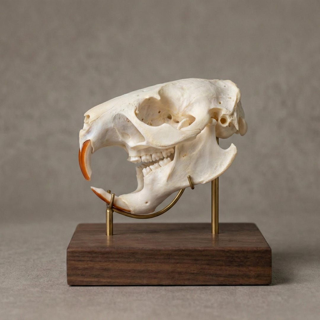 Nutria Skull Specimen – Real Animal Skulls Collection | Taxidermy Bone ...