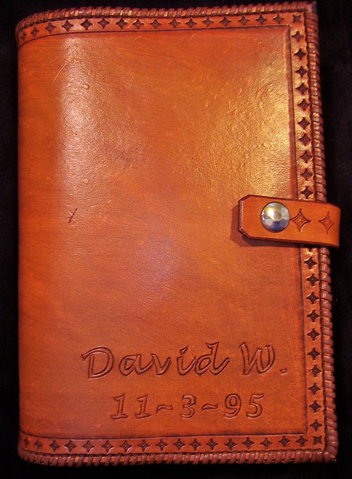 Single AA Big Book Leather Cover - Etsy