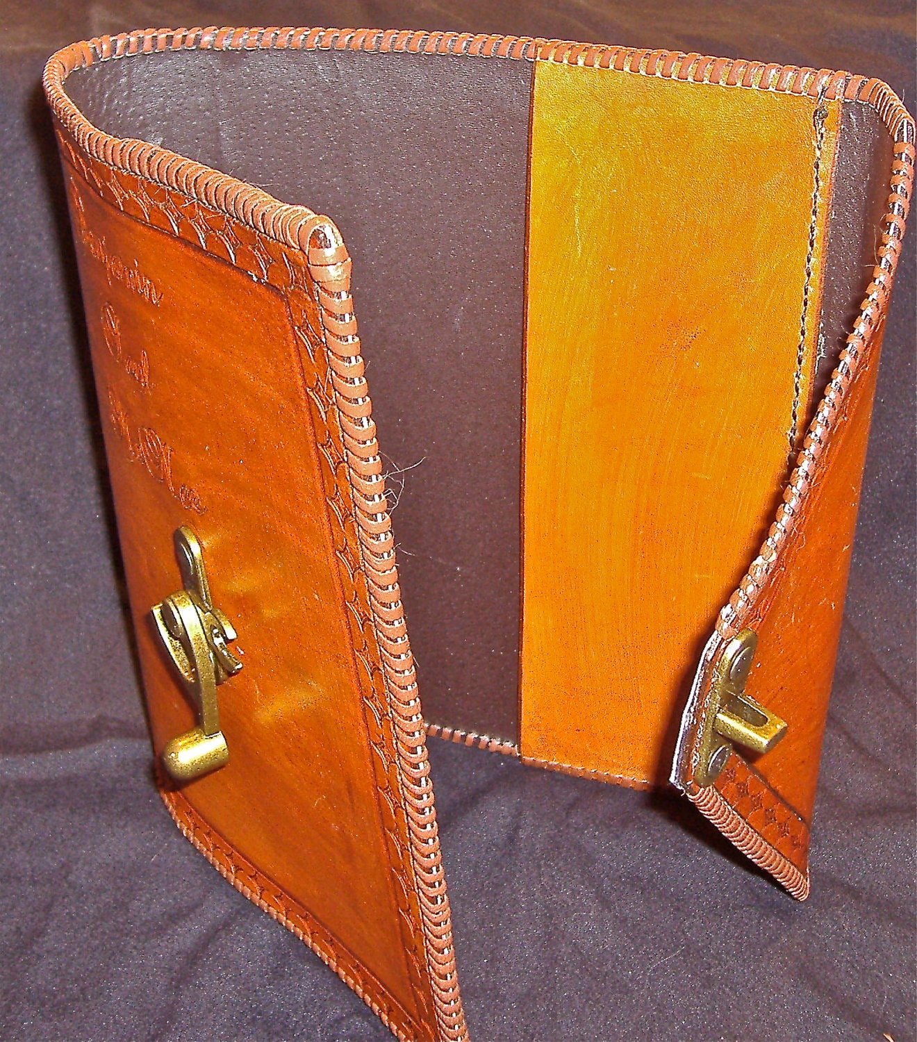 Single AA Big Book or Bible Leather Cover Wraparound Style - Etsy