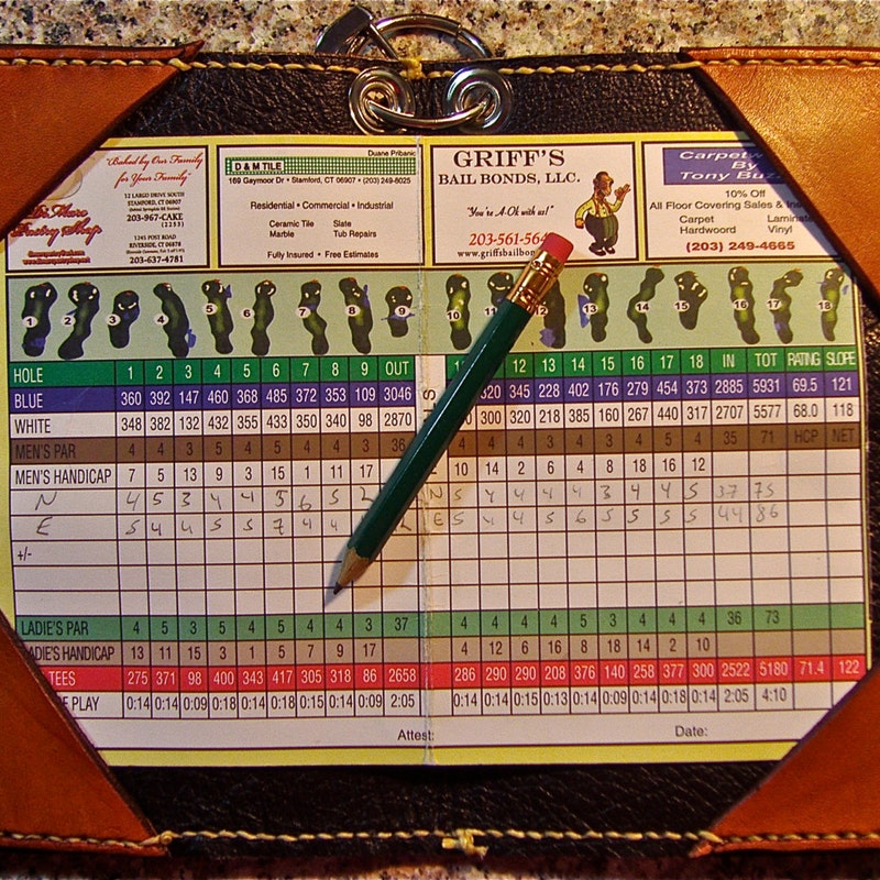 Golf Scorecard Holder - Etsy