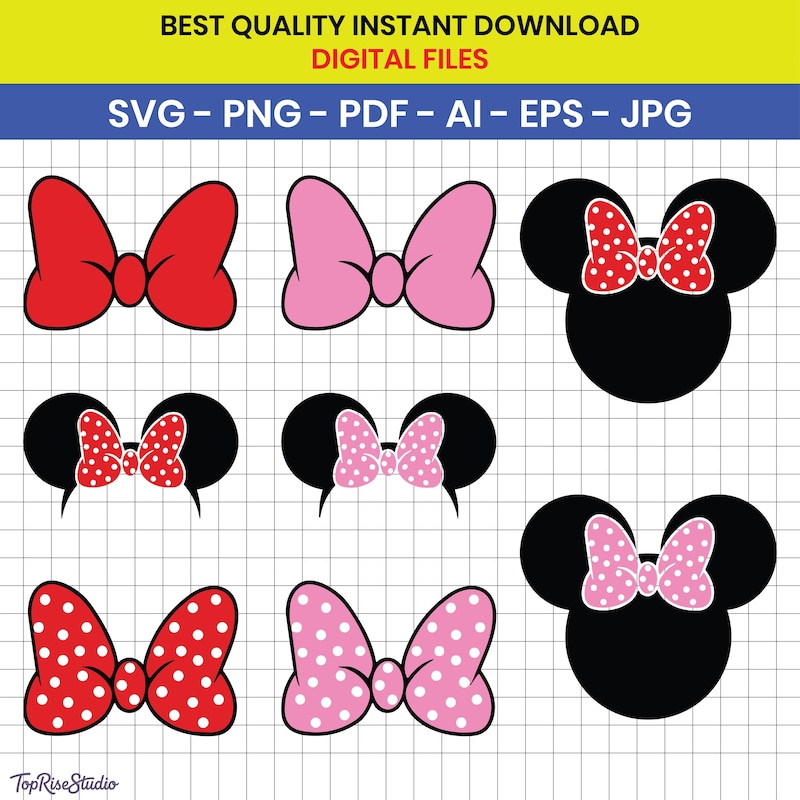 Minnie Mouse Ears - Etsy