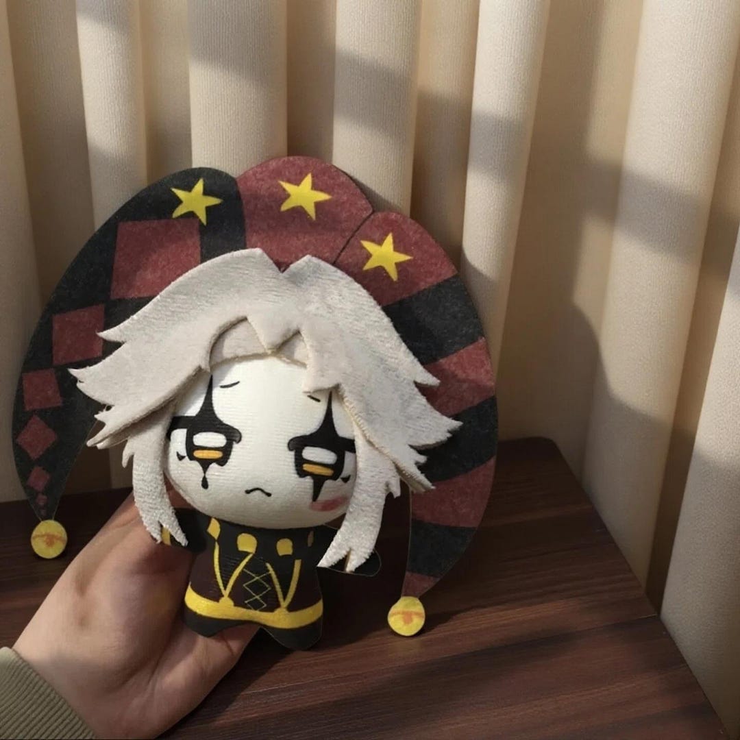 The Freak Circus Pierrot & Harlequin Inspired Plush| Sad Clown Creepy ...