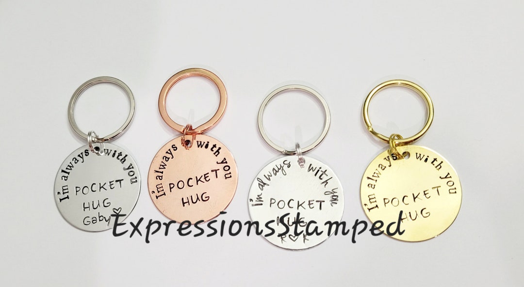 POCKET HUG KEYCHAIN •a Love Token• Im Always With You• Long Distance ...