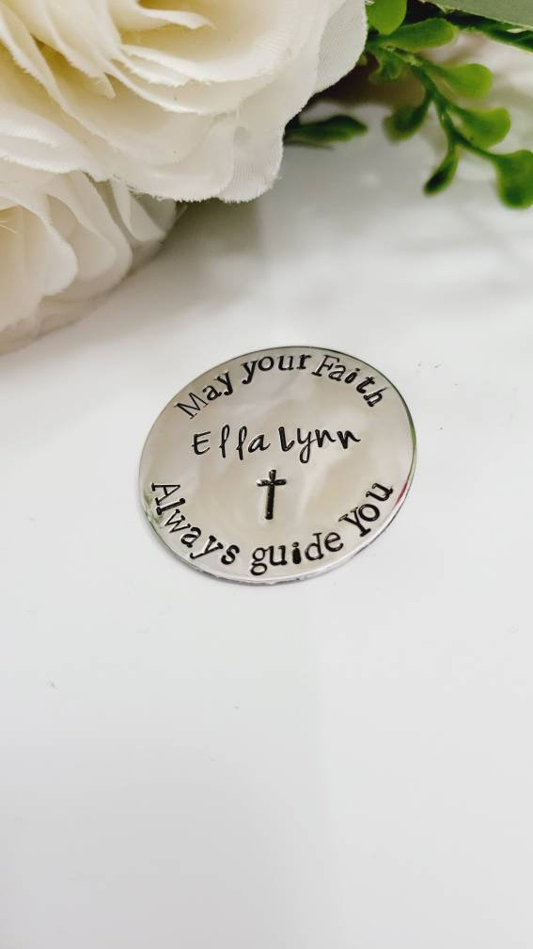 Token of Faith • May Your Faith Always Guide You" Token• Personalized ...