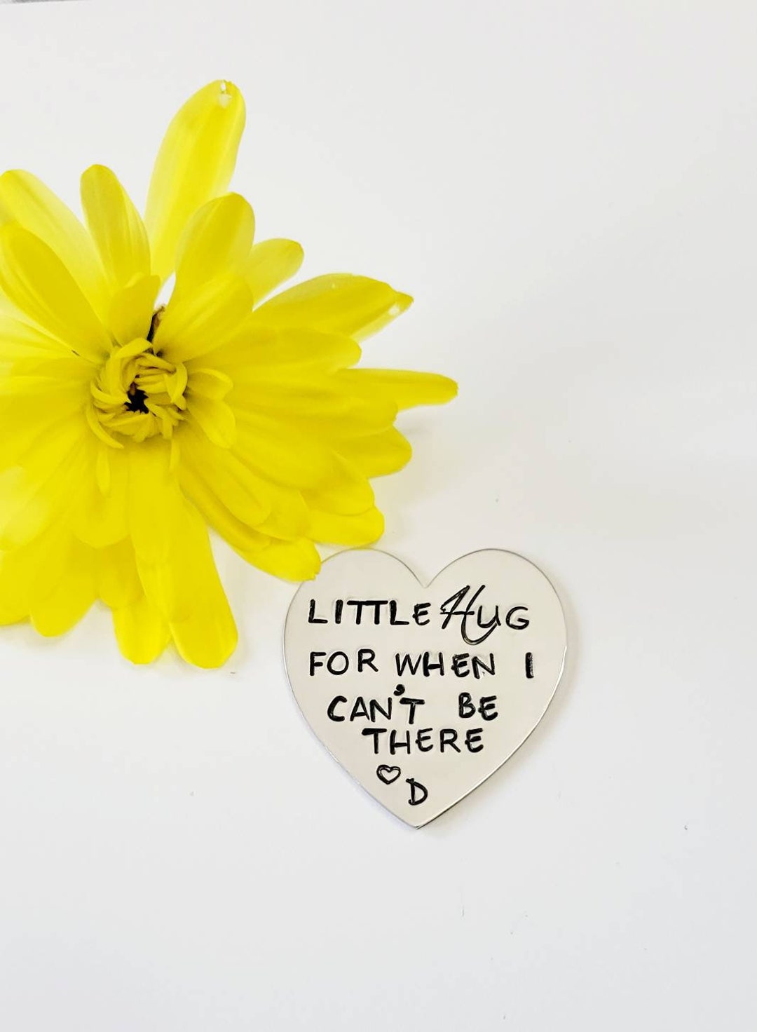 Pocket Heart Token • Caring Gift Personalized • Heart Long Distance ...