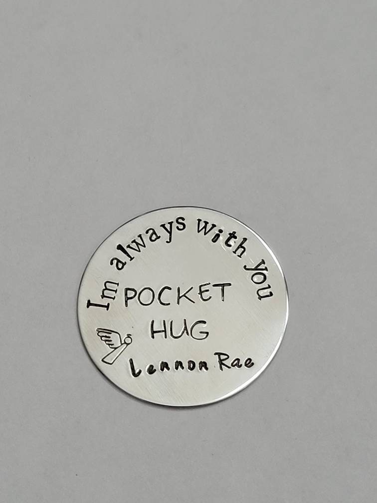 POCKET HUG angel Hug Token Im Always With You Remembrance | Etsy