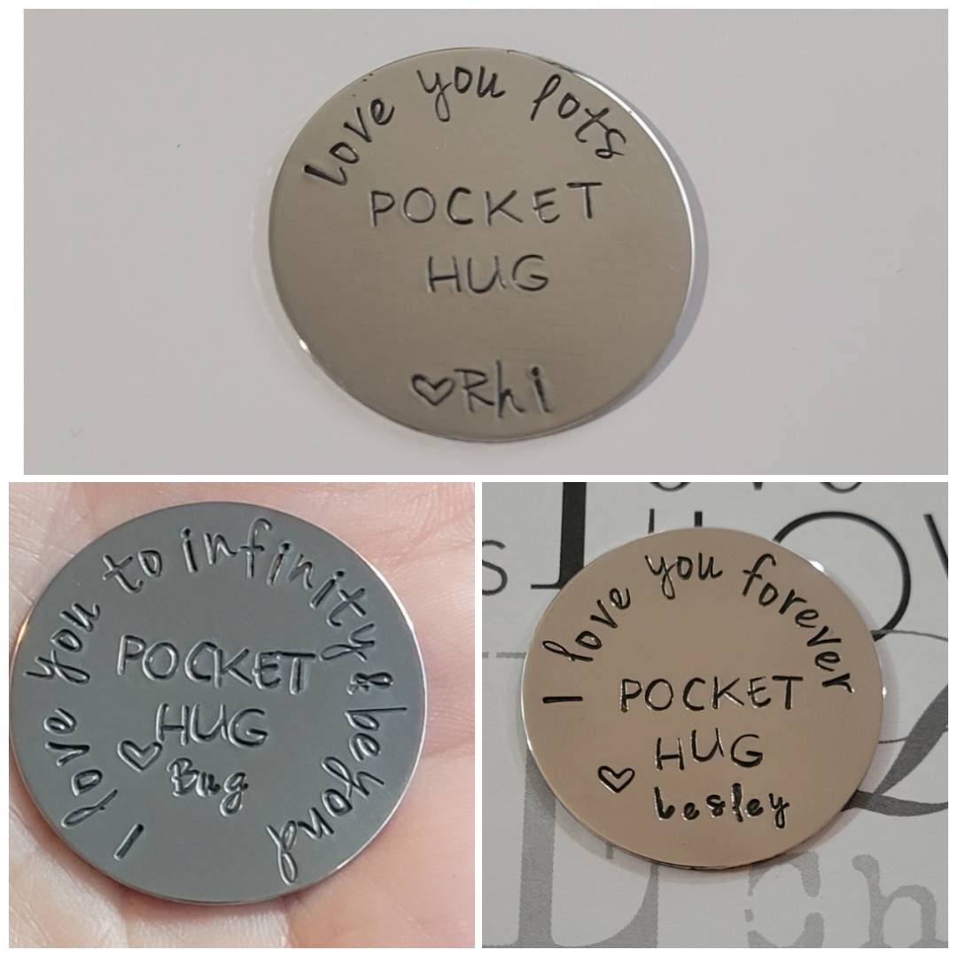 POCKET HUG custom Wording Long Distance Relationship Gifts - Etsy