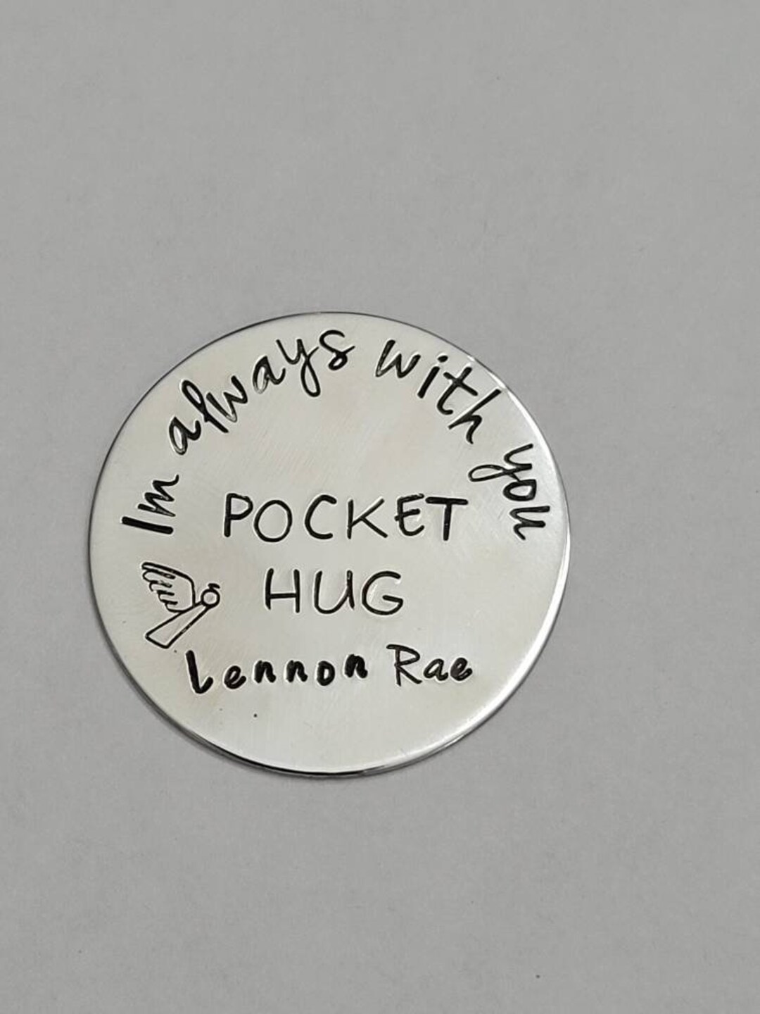 POCKET HUG •angel Hug Token• Im Always With You• Remembrance Gift ...