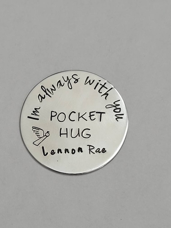 POCKET HUG angel Hug Token Im Always With You Remembrance - Etsy