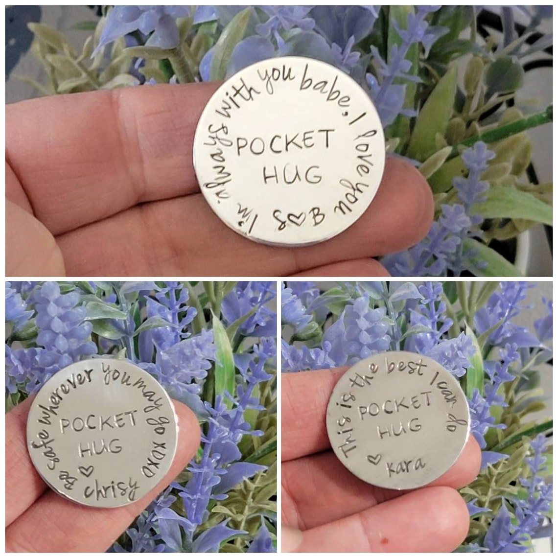 POCKET HUG custom Wording Long Distance Relationship Gifts - Etsy