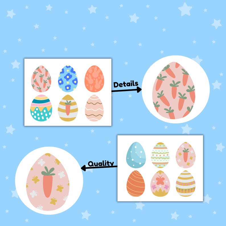 Easter Egg Matching Game Printable | Cut and Match for Kids | Preschool ...