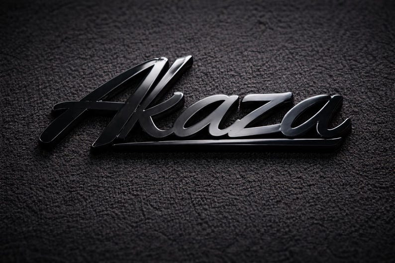 Luxury Custom Script Car Badge – Personalised 3D Name Emblem for ...