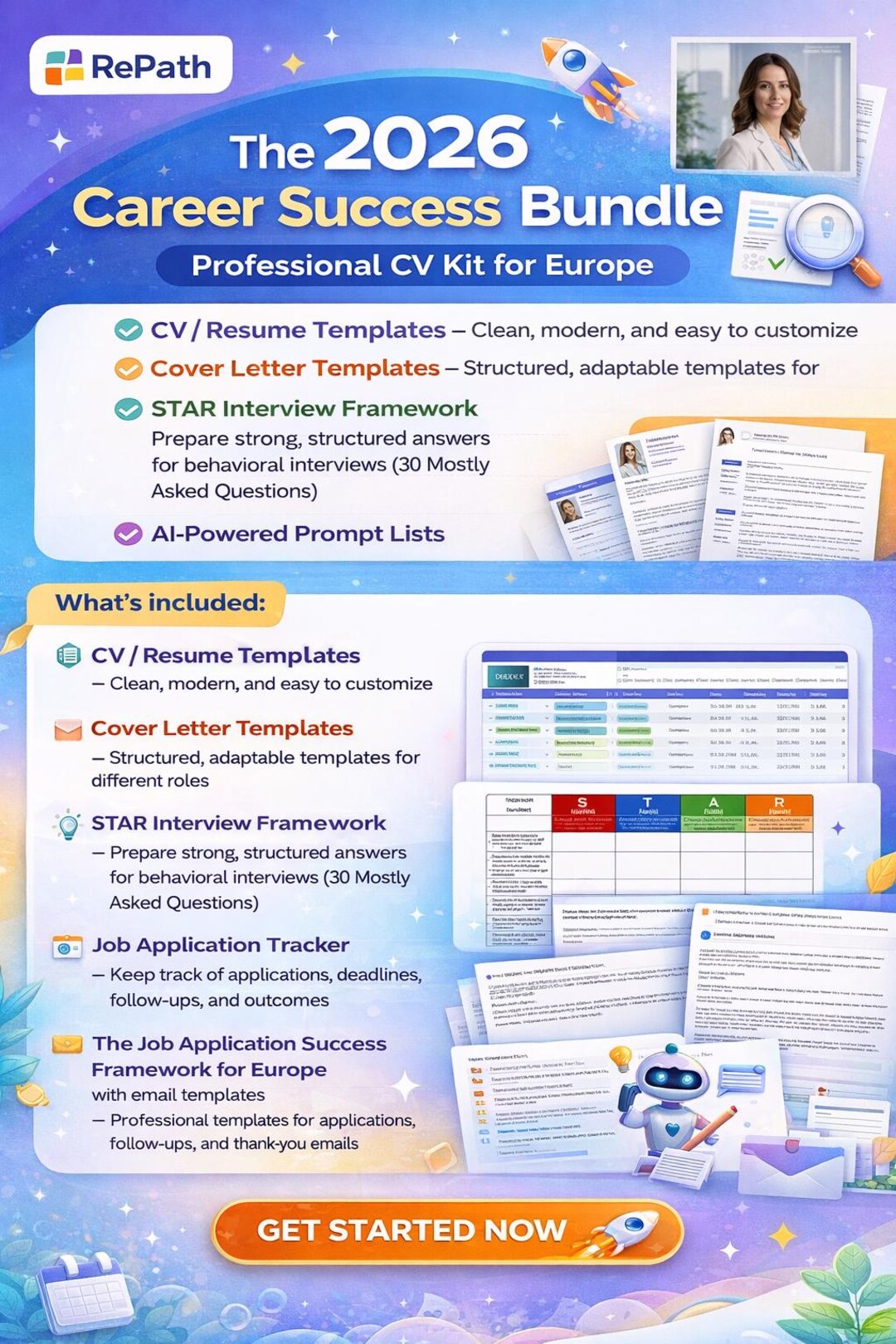 Job Application Kit: Resume, Cover Letter & Interview Prep (digital ...