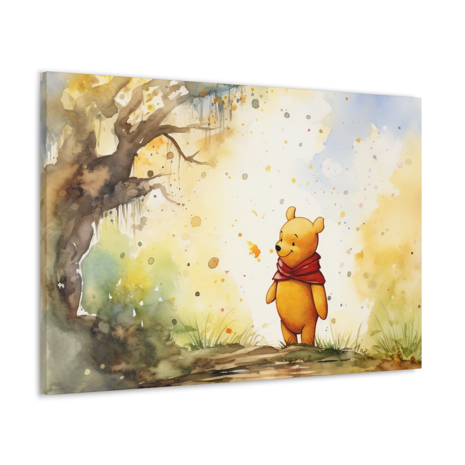Winnie the Pooh Canvas Gallery Wrap Digital Art Bedroom Decor - Etsy