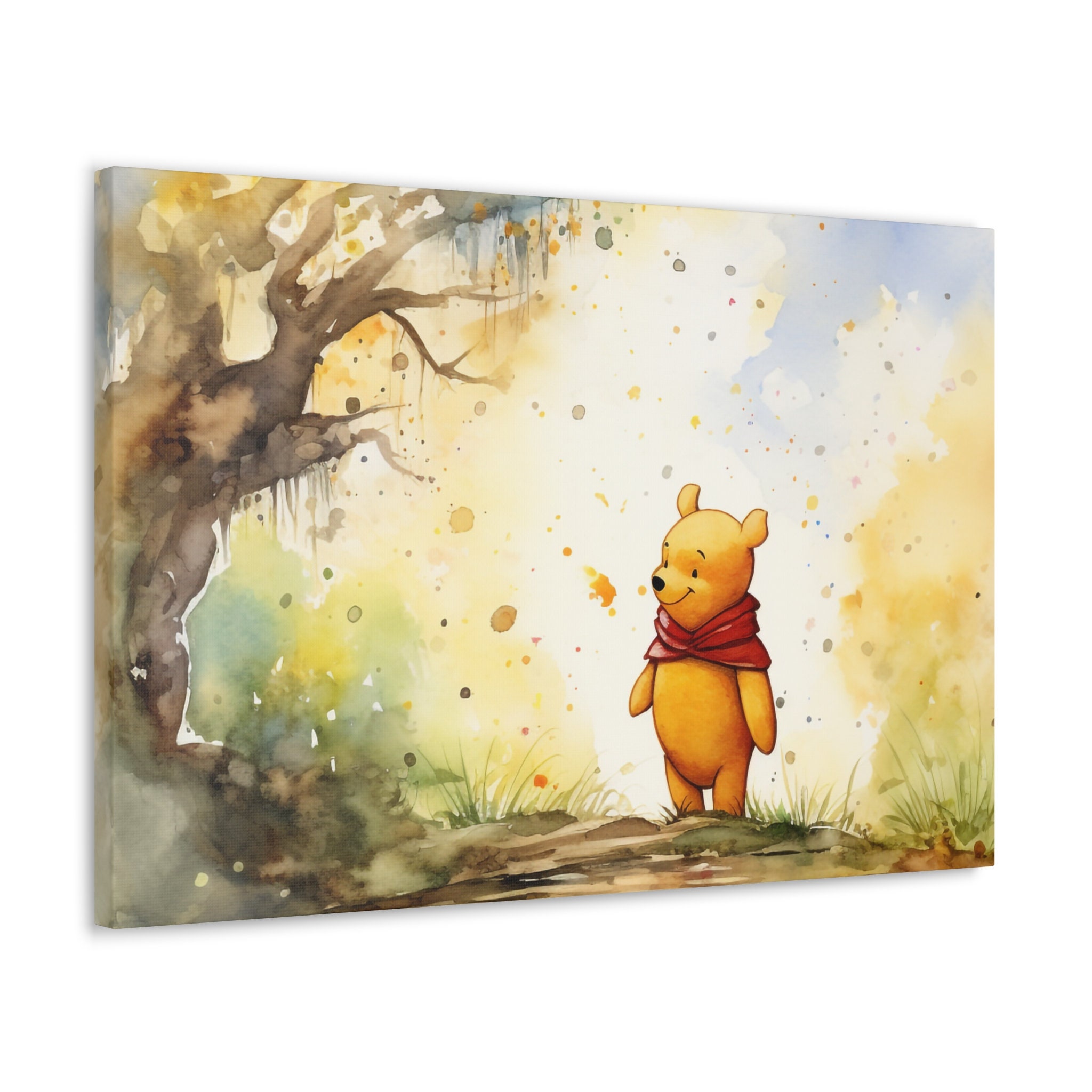 Winnie the Pooh Canvas Gallery Wrap Digital Art Bedroom Decor - Etsy