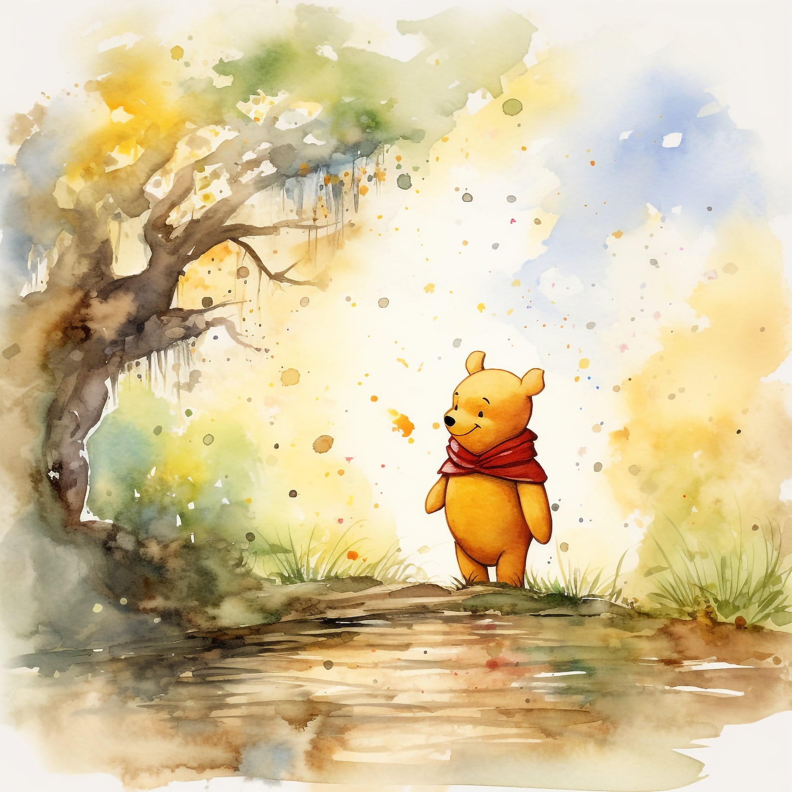 Winnie the Pooh Wall Art Digital Download Clip Art Bedroom Decor ...