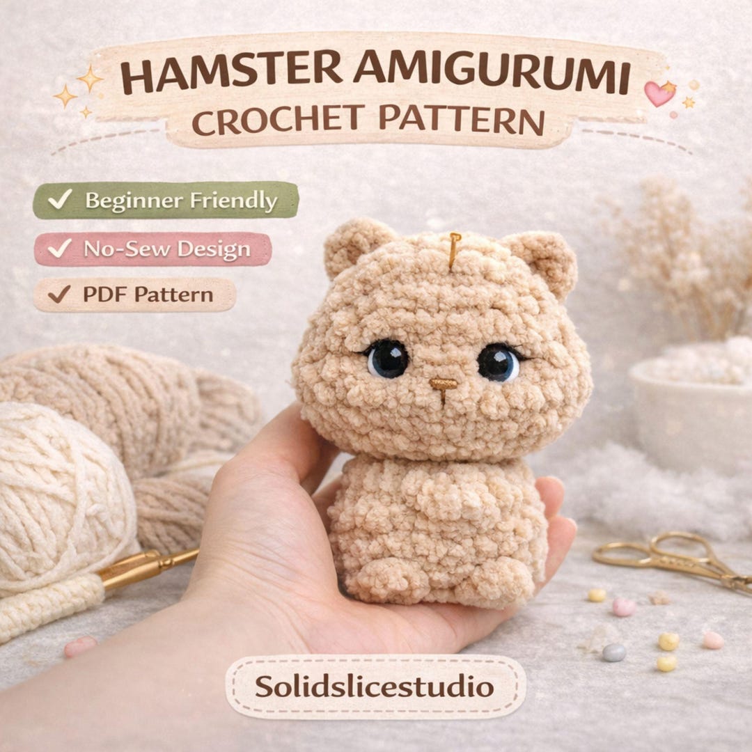 Häkelanleitung Hamster PDF, Amigurumi Hamster Anleitung Spielzeug ...