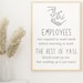 Employee Bathroom Washroom Sign Digital File You Print - Etsy