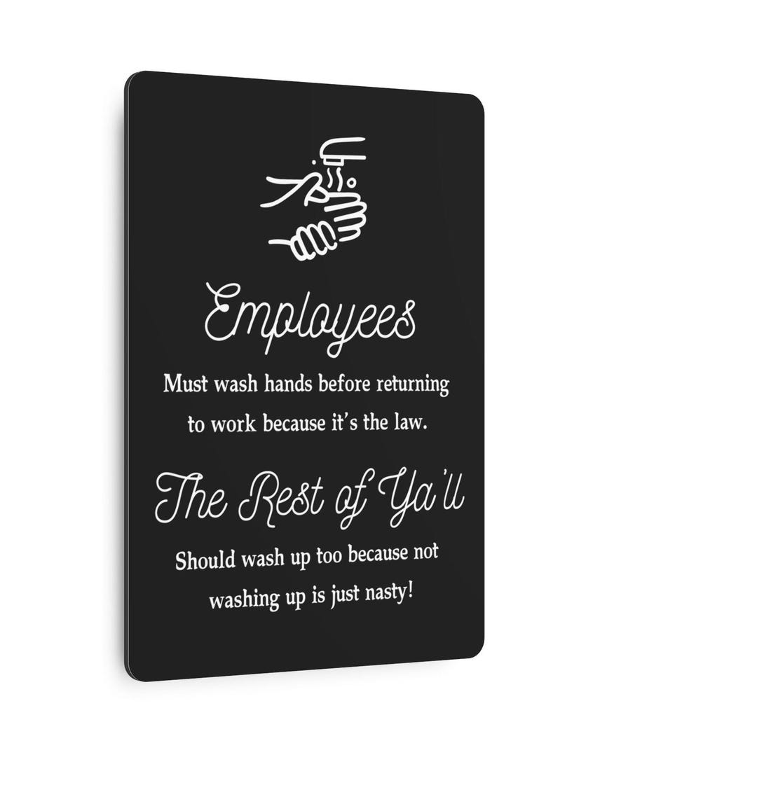 Employee Bathroom Sign workplace Bathroom Sign Funny Bathroom Sign for ...