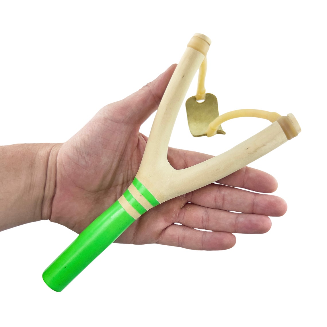 Neon Green Wooden Tree Branch Slingshot - Etsy
