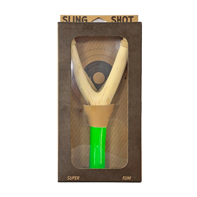Neon Green Wooden Tree Branch Slingshot - Etsy