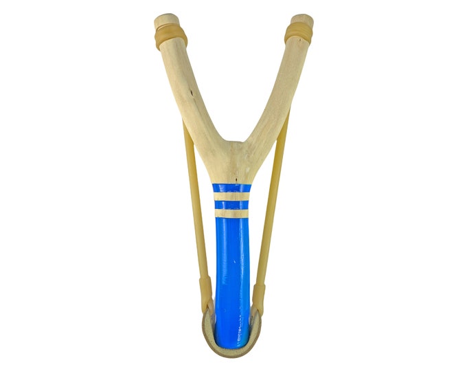 Neon Blue Wooden Slingshot - Etsy