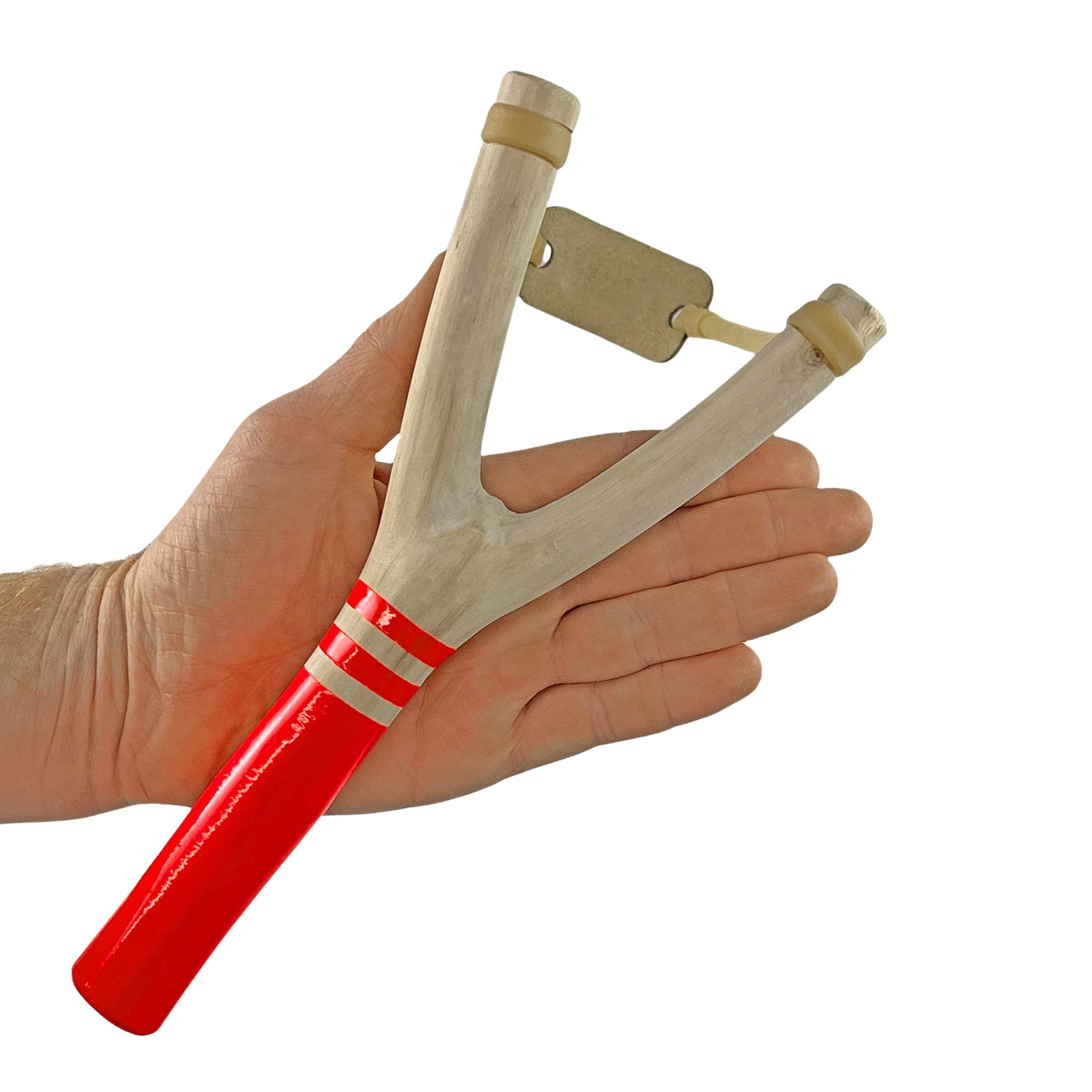 Neon Red Handmade Wooden Tree Branch Slingshot - Etsy