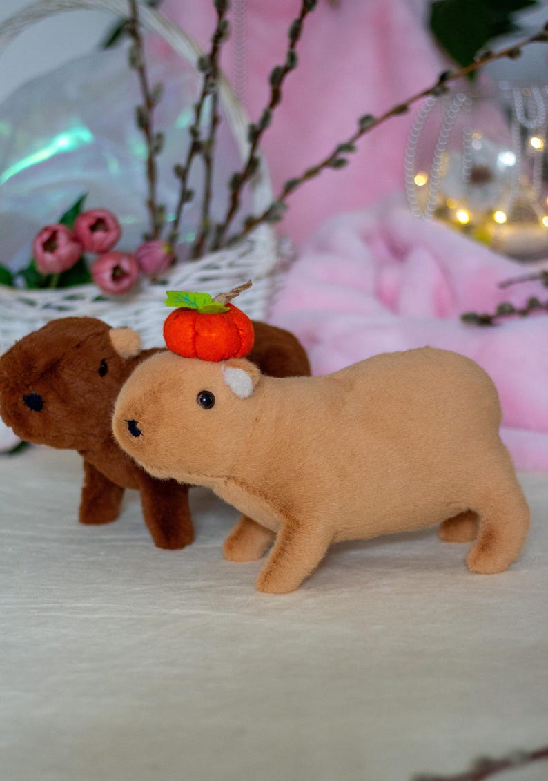 Capybara Sewing Pattern PDF Easy Plush Toy 25cm Beginner Tutorial With ...